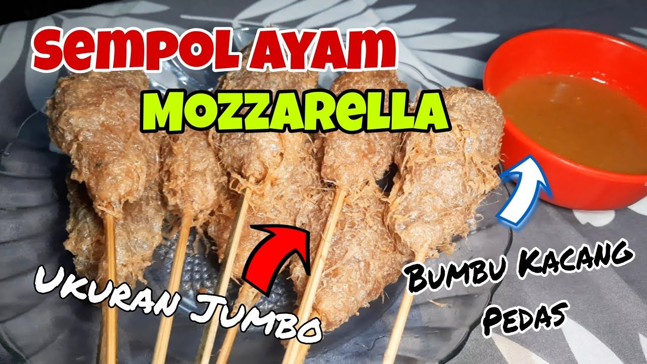 UNIK‼️SEMPOL AYAM KEKINIAN‼️Street Food Sempol Ayam Mozzarella Pake ...