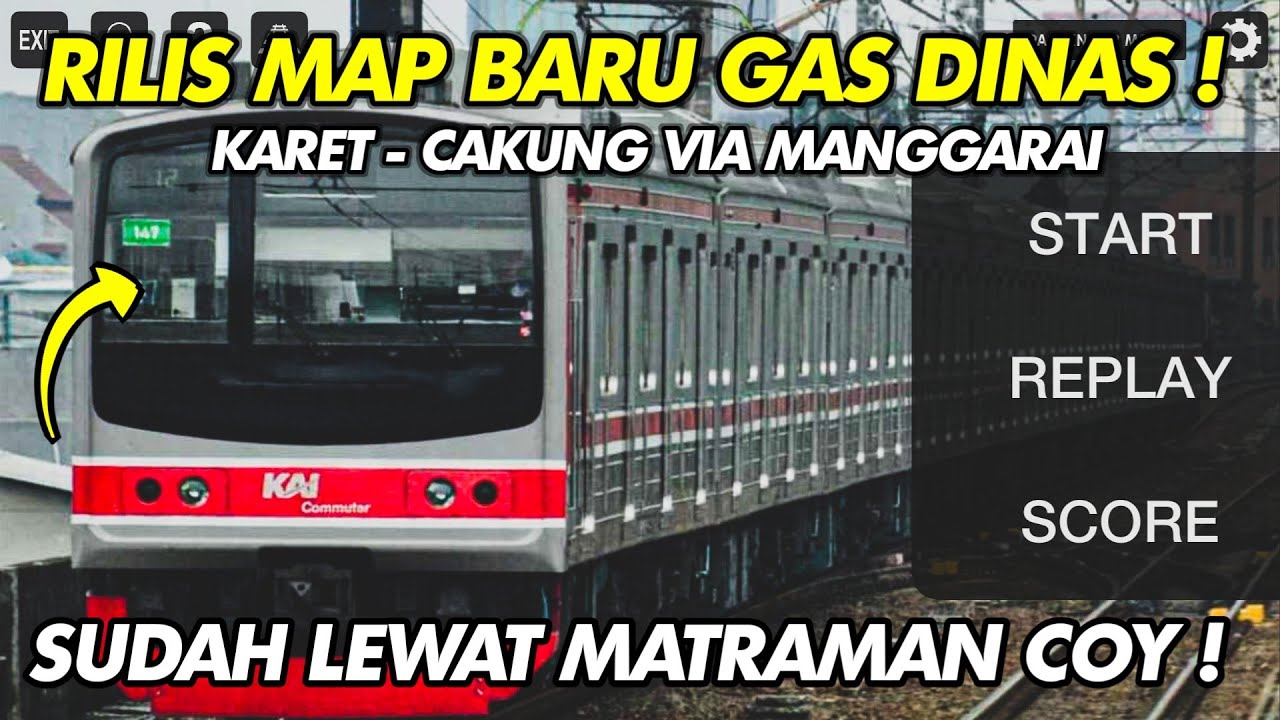 UPDATE MAP TERBARU SENSIM KARET - CAKUNG VIA MANGGARAI | Sensim Train ...