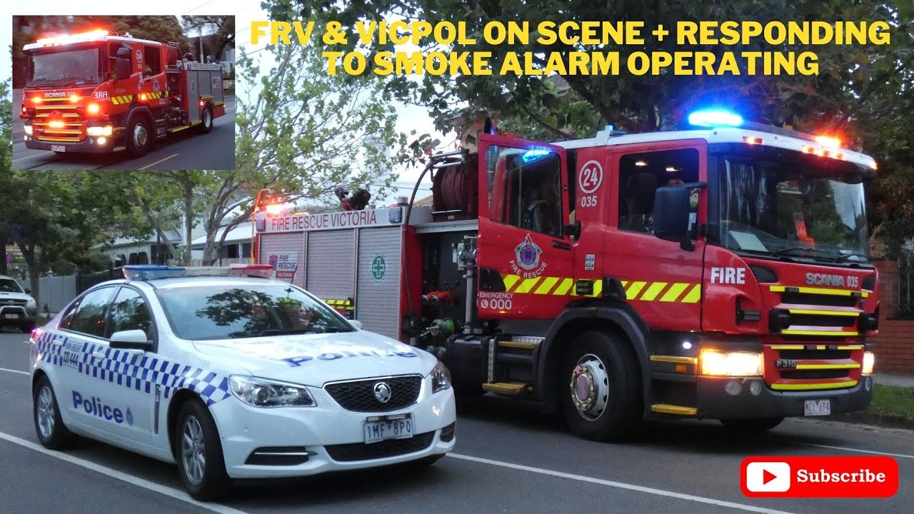 FRV // VICPOL - Multiple Vehicles - On Scene Of Smoke Alarm Operating ...
