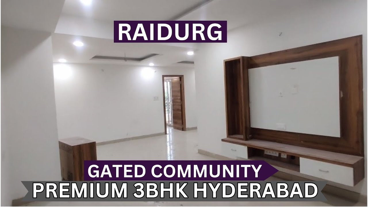 Spacious 3Bhk Flats For Sale In Raidurg Hyderabad |📞8100293325 | Gated ...