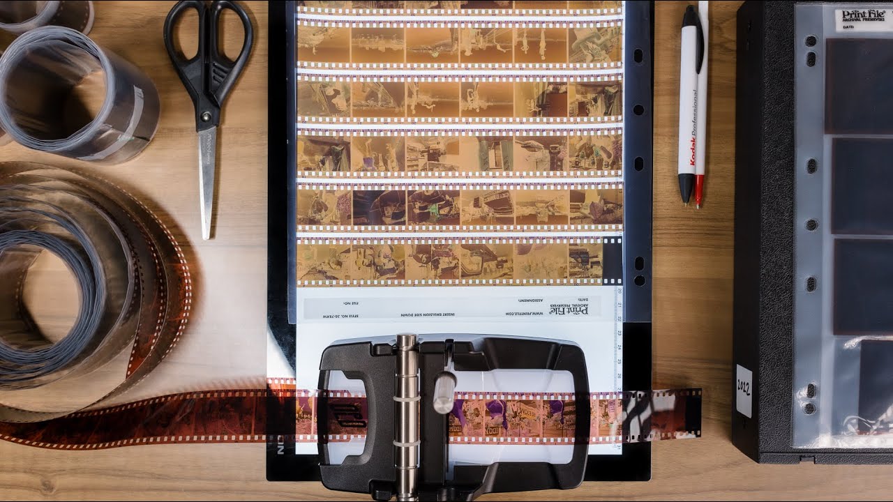 How I cut, organise & archive film negatives - YouTube