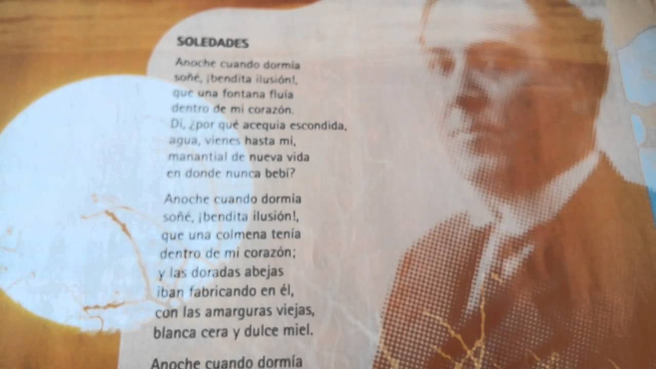 Soledades poema de Antonio Machado - YouTube