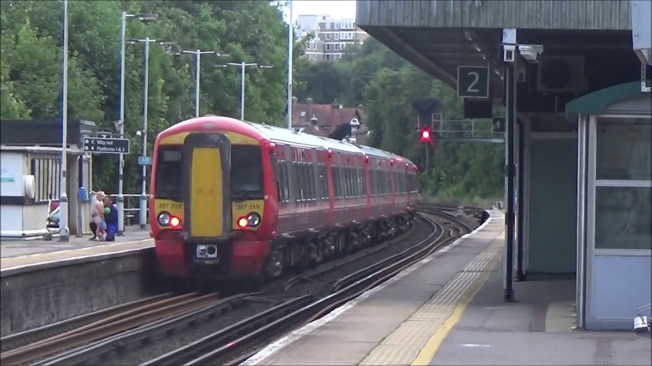 GX Electrostar class 387's racing at Preston Park Station, 11th July ...