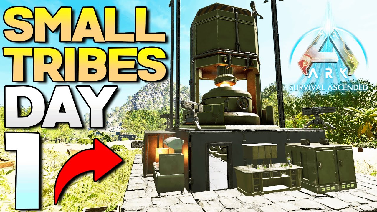 How We Dominated The First 48 Hours on Small Tribes! - ARK: Survival ...
