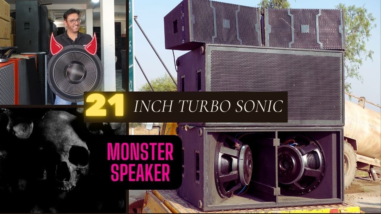 DJ Monster 21 inch BASS Speaker TurboSonic @VkiVan - YouTube