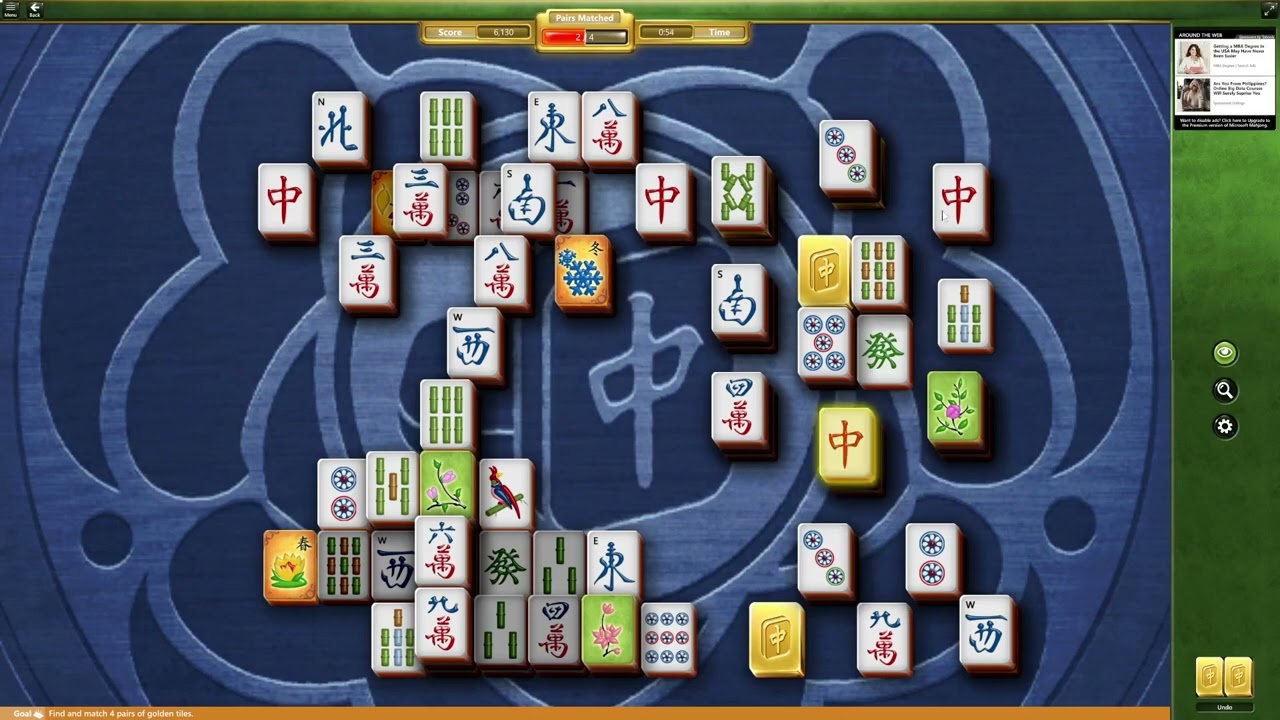 Microsoft Mahjong Daily Challenge September 10th 2022 | Golden Tiles ...