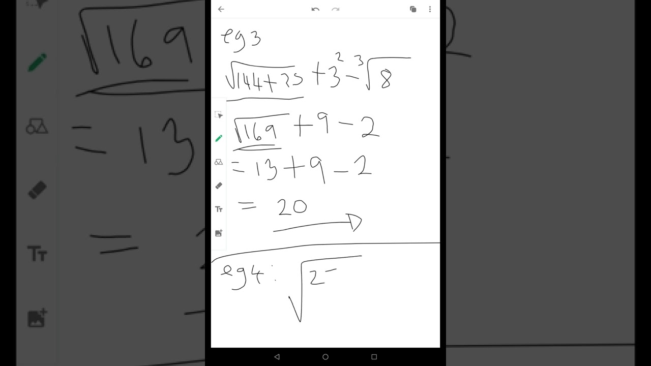 exponents - square and cube root calculations - YouTube