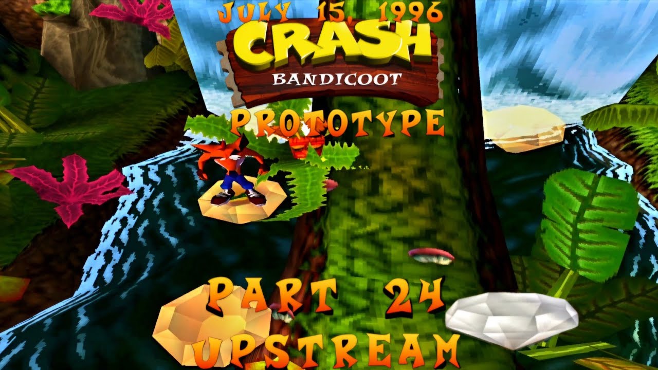 Crash Bandicoot 1 Beta: (July 15, 1996) Part 24: Upstream - YouTube