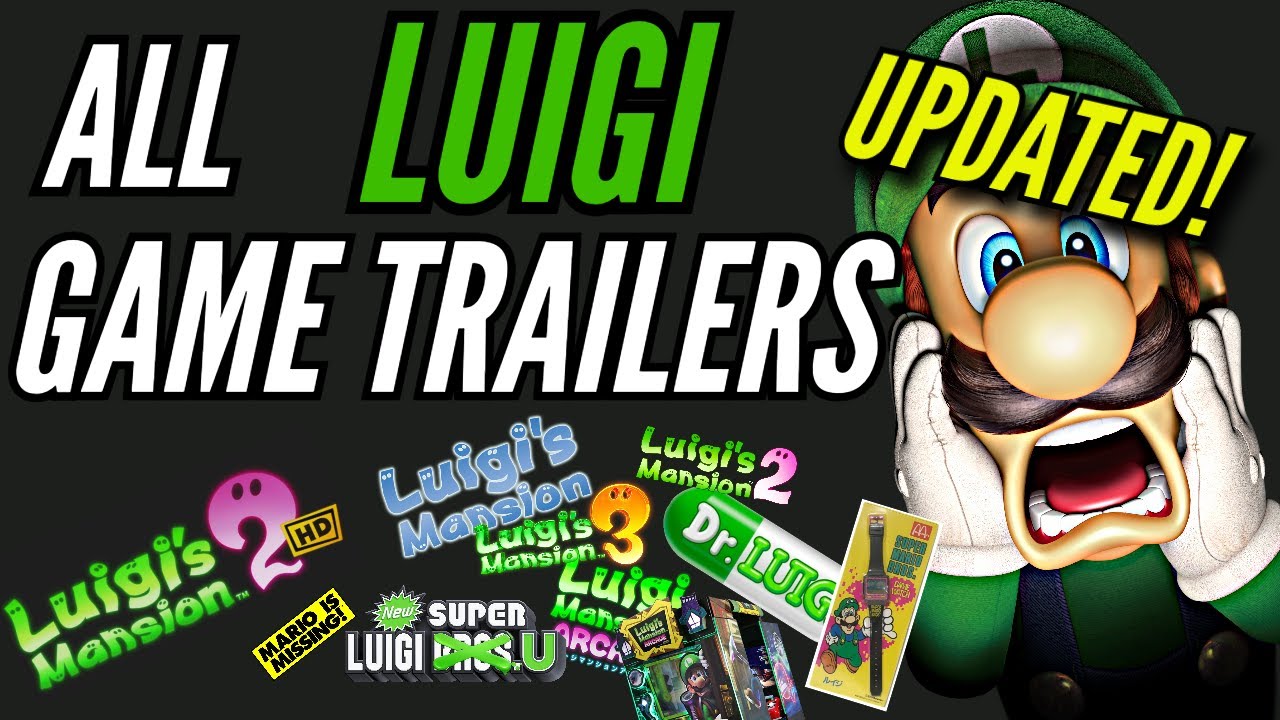 All Luigi Game Trailers - UPDATED! (1990-2024) - YouTube