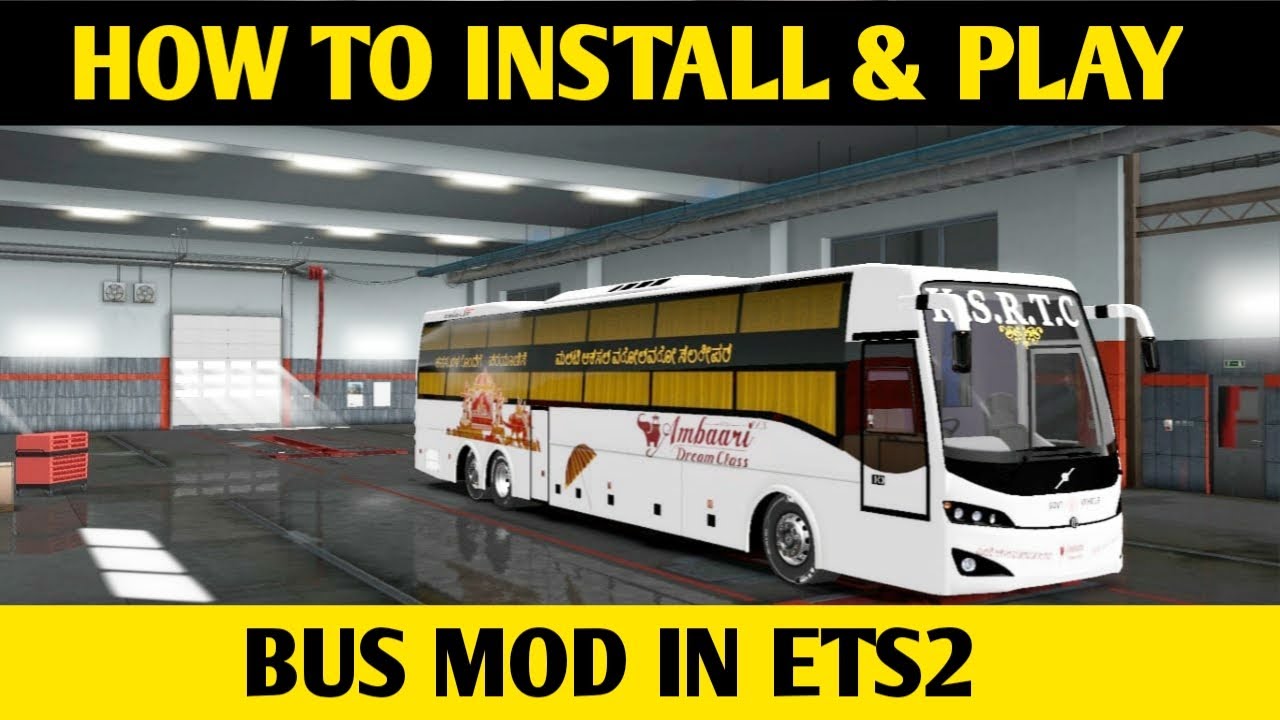 How to Install Bus mod in Euro Truck Simulator 2 | ETS2 Bus Install ...