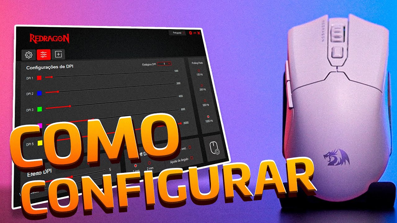 Como Configurar CORRETAMENTE Seu Mouse Gamer 🔧 - Fyzu M995-PRO - YouTube