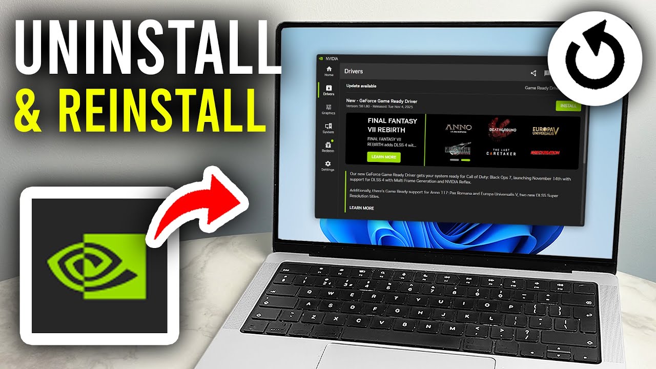 How To Uninstall & Reinstall NVIDIA Drivers - Step By Step - YouTube