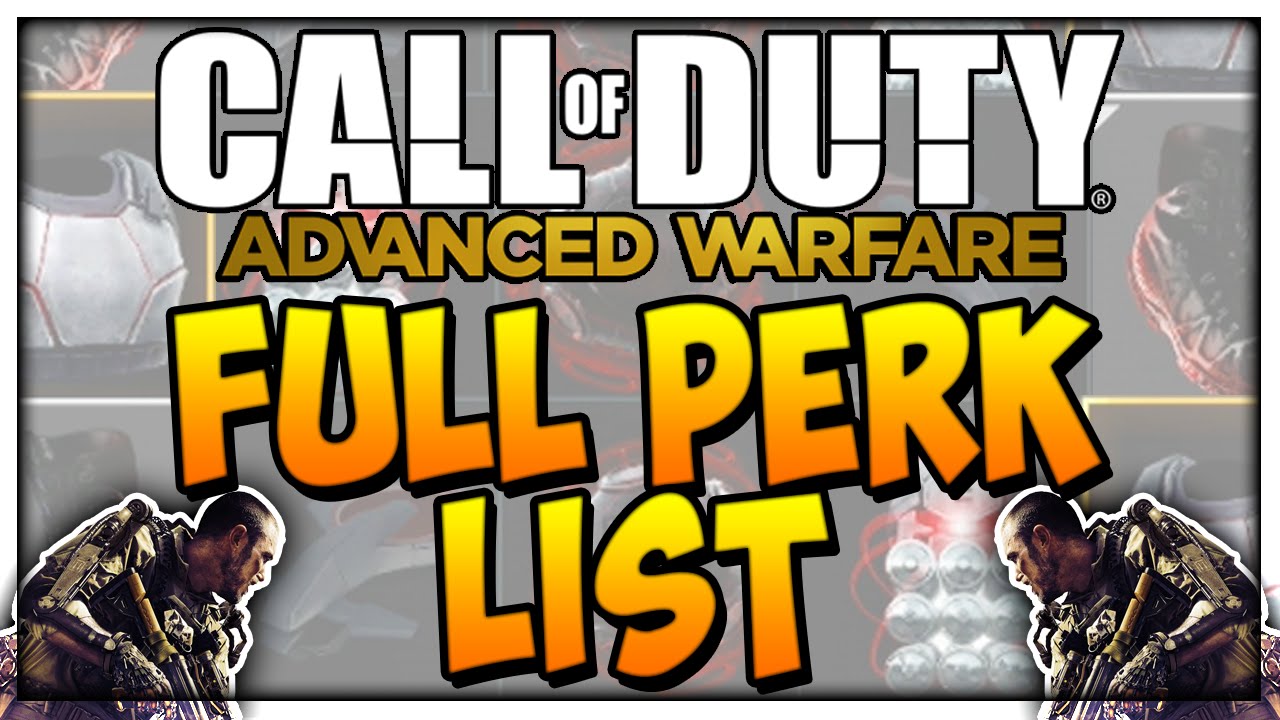 Call of Duty: Advanced Warfare PERKS List In-Depth! (COD: AW) - YouTube