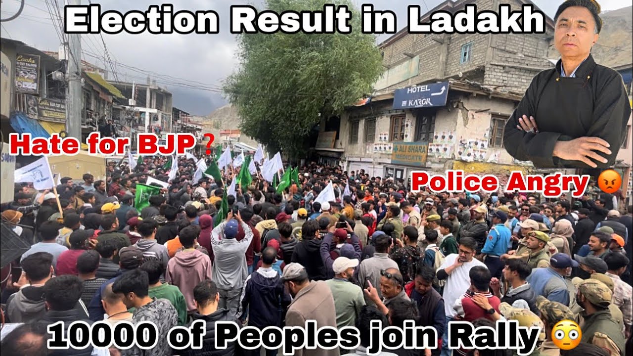 Election Result in Ladakh | Rally in Kargil Ladakh | why peoples Angry ...