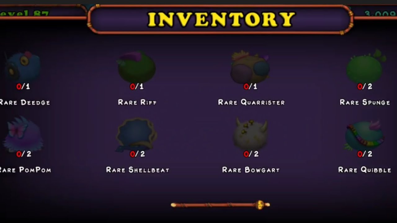 Rare Thwok Inventory - My Singing Monsters - YouTube