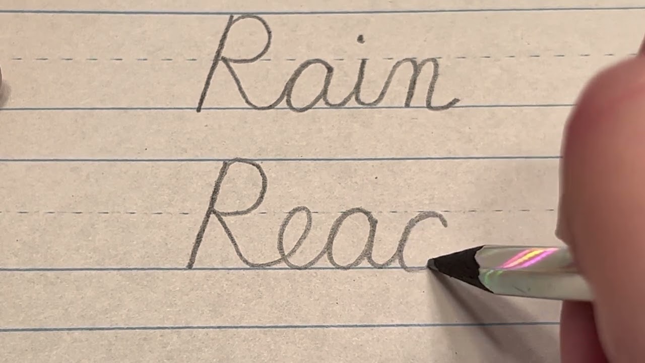 How to connect cursive capital "R" - YouTube