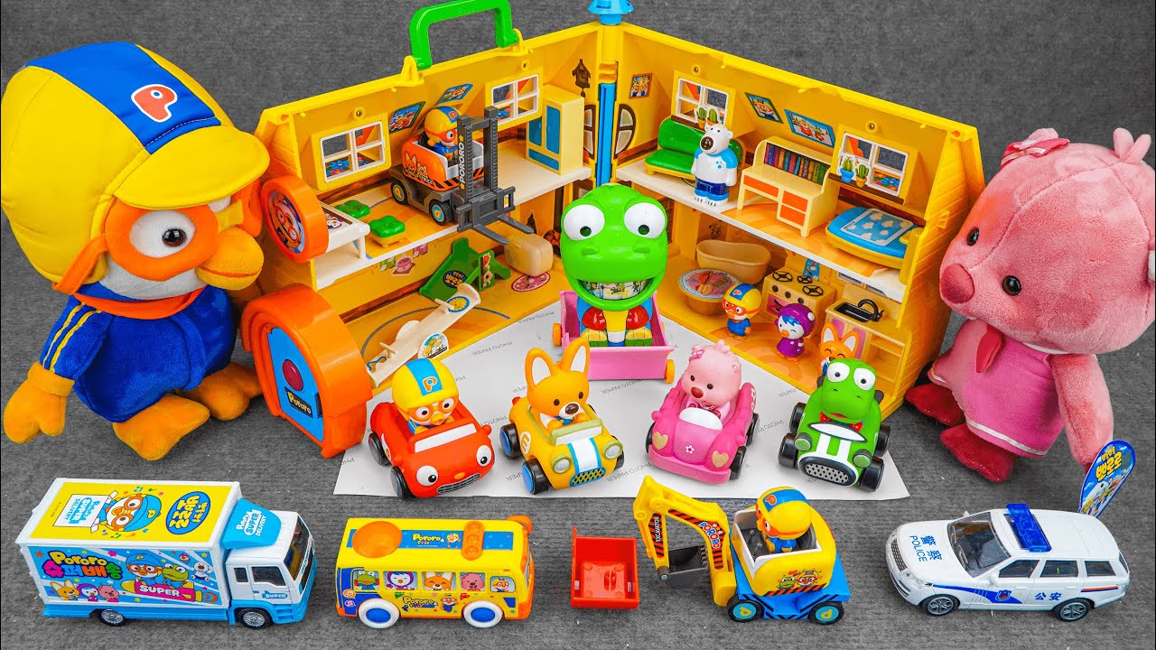 [Toy ASMR] Happy Pororo House Play Set ASMR | Satisfying With Unboxing ...