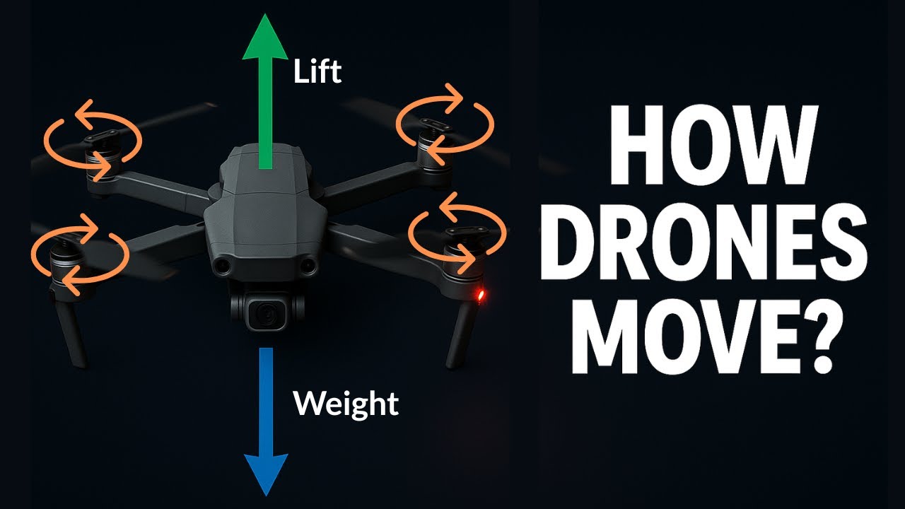 How Drones Fly and Maneuver – Basic Physics Explained - YouTube