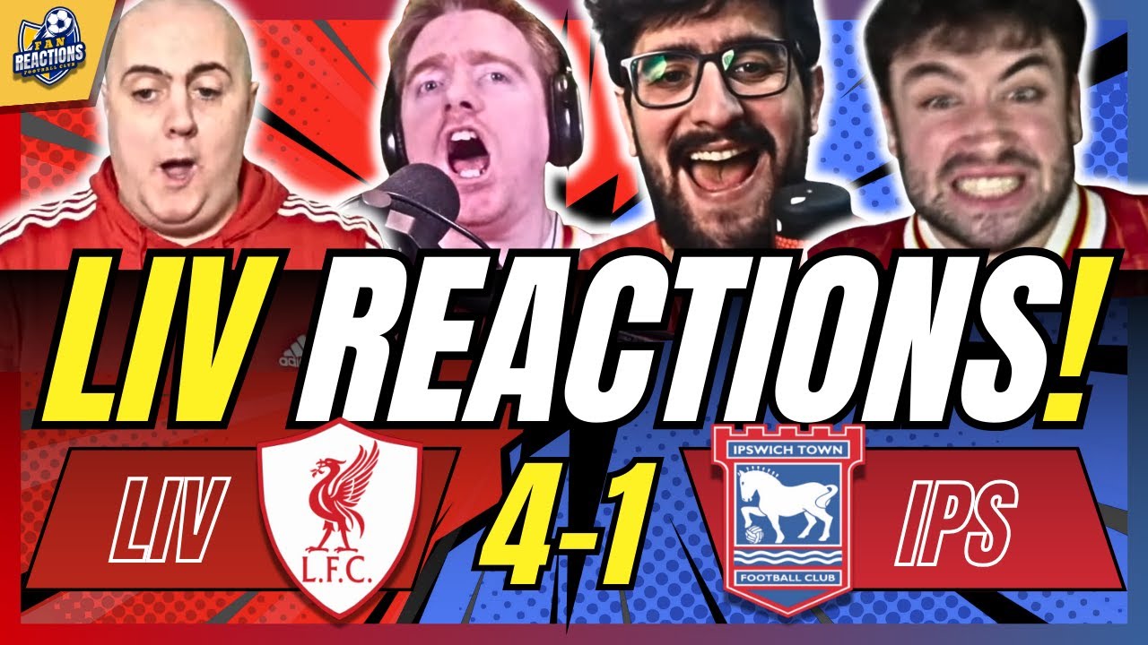 6 LIVERPOOL FANS SMUG 😏 REACTIONS TO LIVERPOOL 4-1 IPSWICH | PREMIER ...