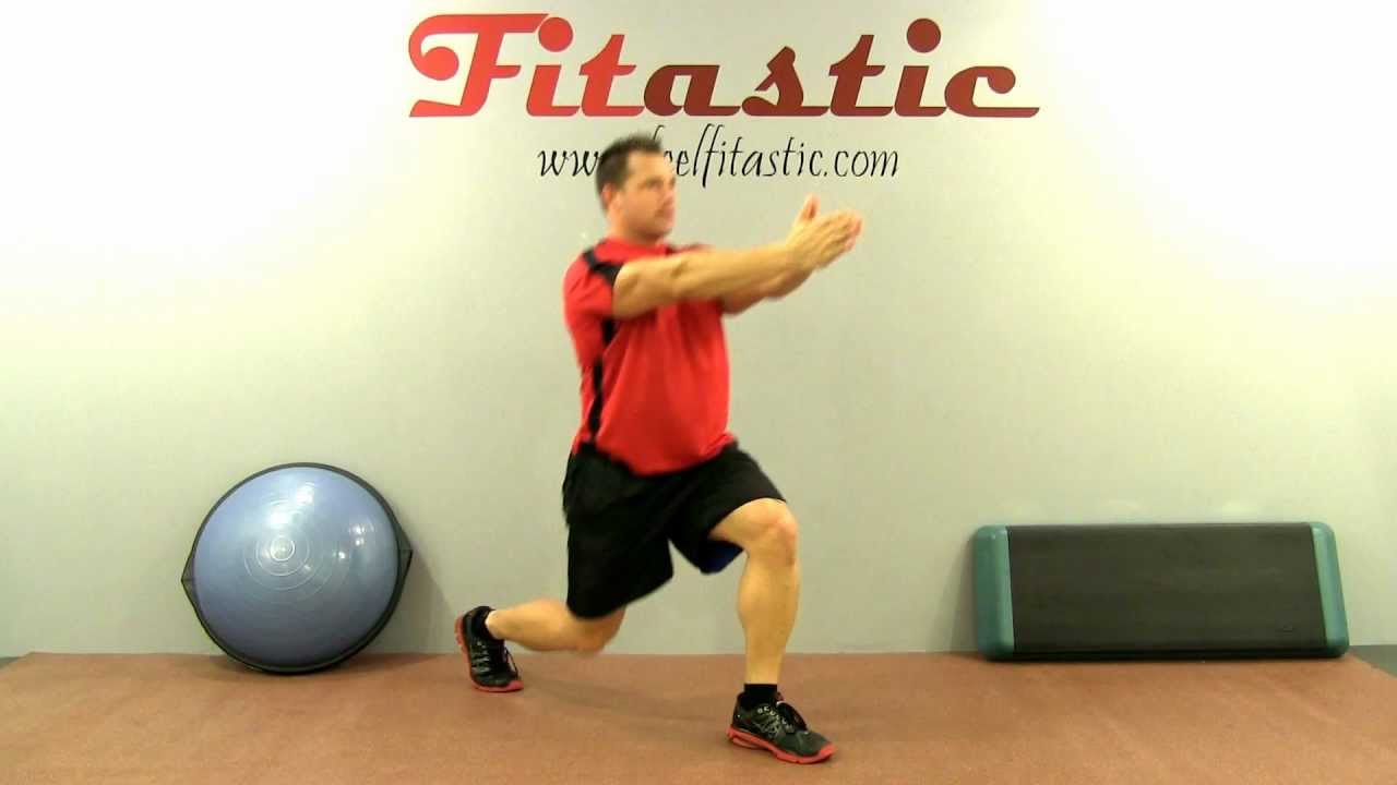 Alternate Back Lunge with Rotation - YouTube