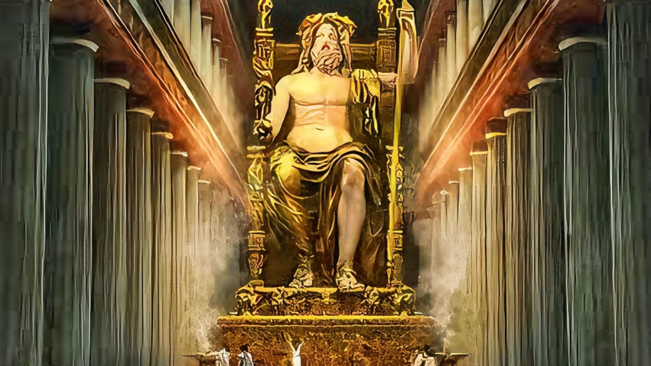 Statuia lui Zeus din Olimpia,Grecia - Cele 7 minuni ale lumii antice ...