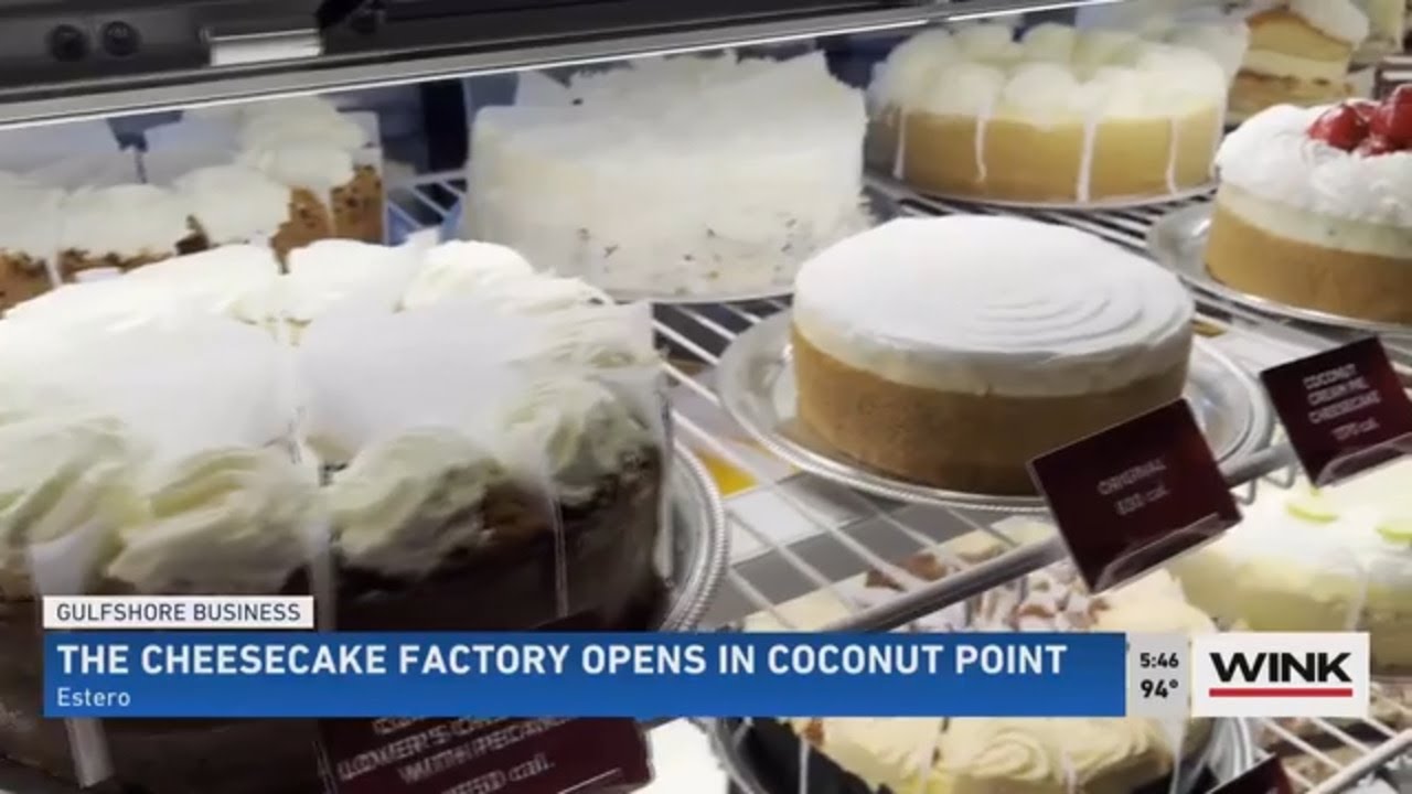 Cheesecake Factory opens at Coconut Point in Estero - YouTube
