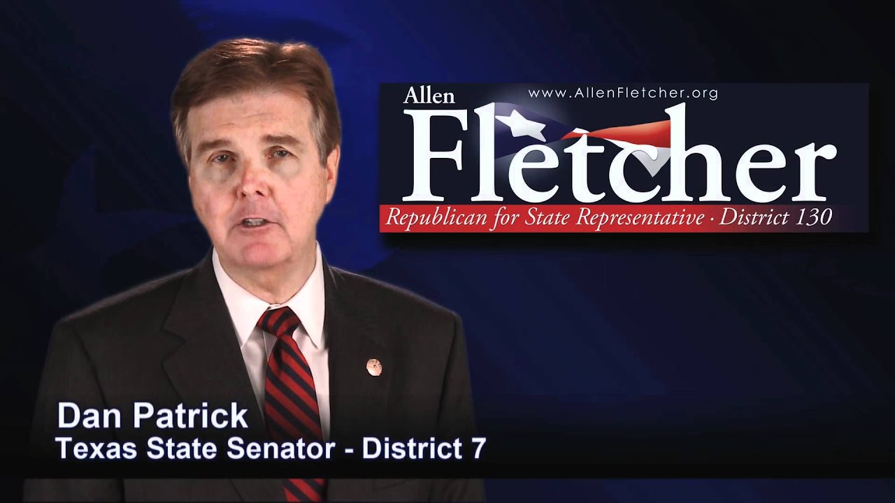 Dan Patrick endorses Allen Fletcher - YouTube