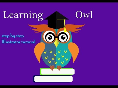 How to creating a learning wise owl character in illustrator tutorials ...