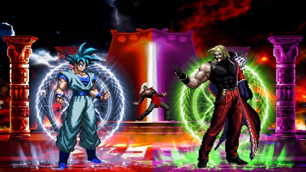 [DBZ vs KOF] Goku LV 8 vs Omega Rugal - YouTube