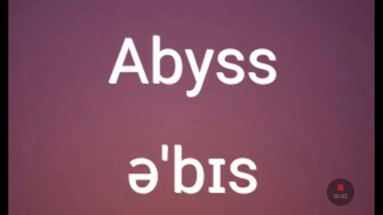 How to pronounce abyss - YouTube