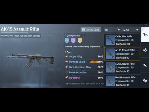 (Part 1)Gacha Crafting Senjata AK-15 | UNDAWN INDONESIA - YouTube