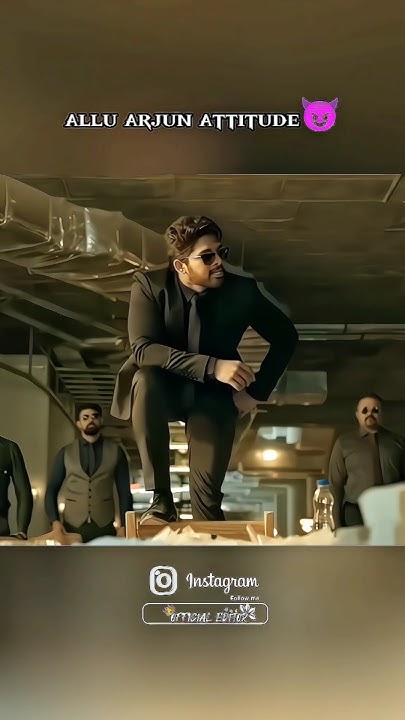 Allu arjun attitude😈 / allu arjun attitude 4K hd / #shorts #attitude - YouTube