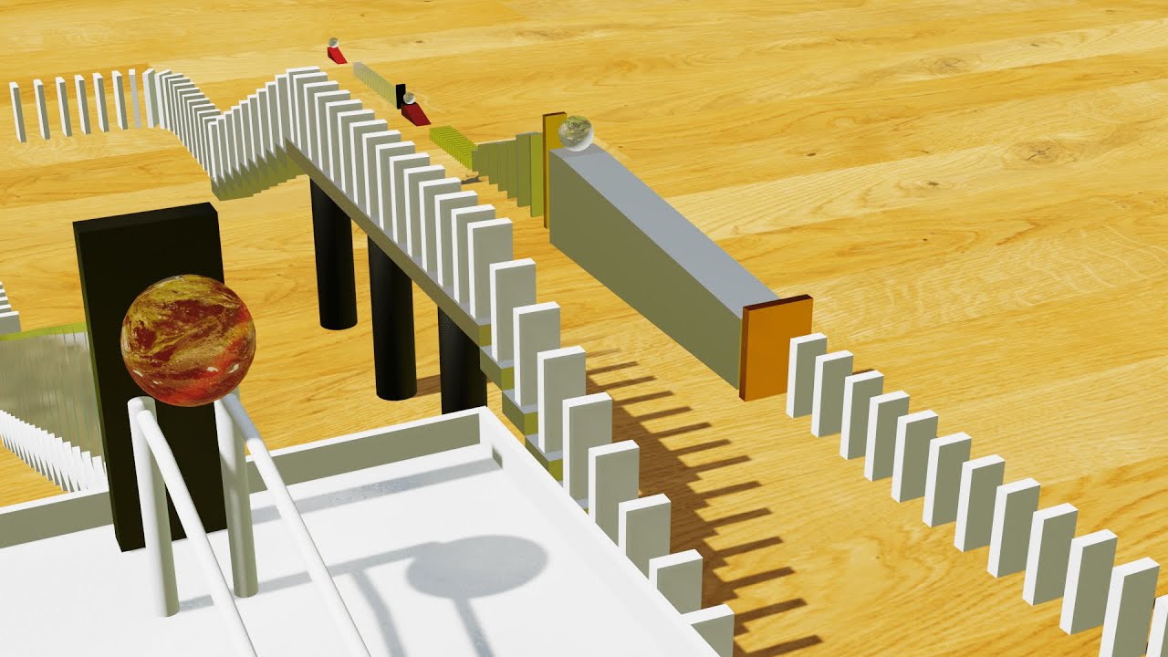 DOMINO ANIMATION - YouTube