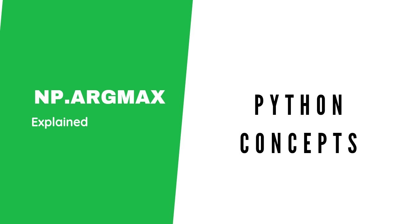 Argmax Function Explained With Simple Examples - Youtube
