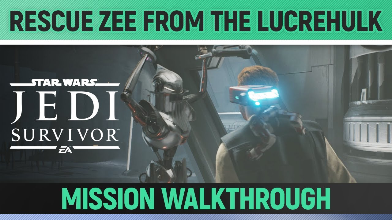 Star Wars Jedi: Survivor - Rescue Zee From The Lucrehulk - Mission ...