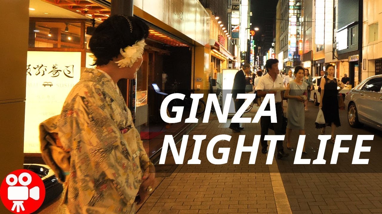 Ginza Night Walking From Shinbashi JR Train Station 2018 - 4K 60FPS HDR ...