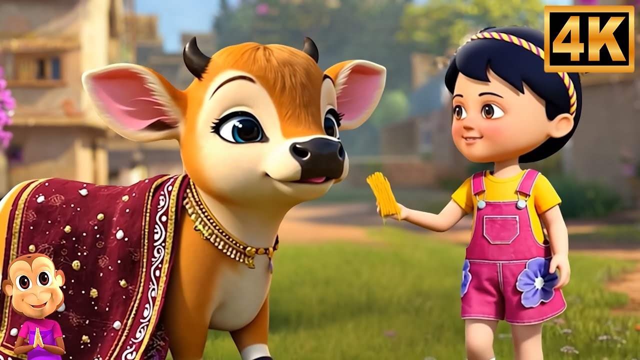 Gaiya Meri Gaiya, गैया मेरी गैया, Main Tota Main Tota + Hindi Cartoon ...