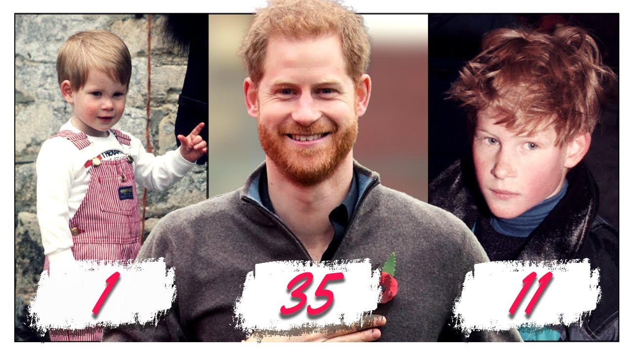 Prince Harry transformation from 0 to 38 years old - YouTube