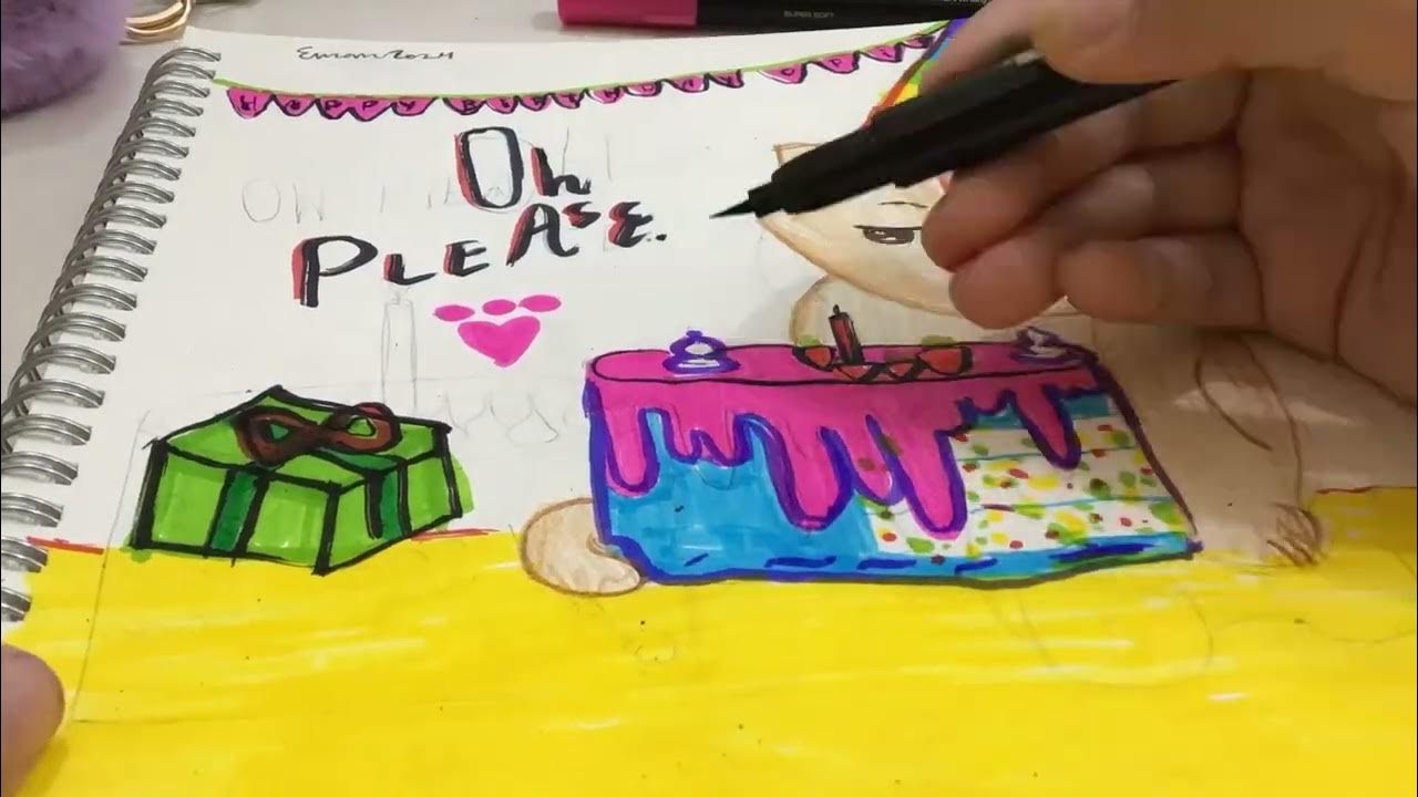 I drew this adorable Moriah Elizabeth cat it's so cute:) subscribe to ...