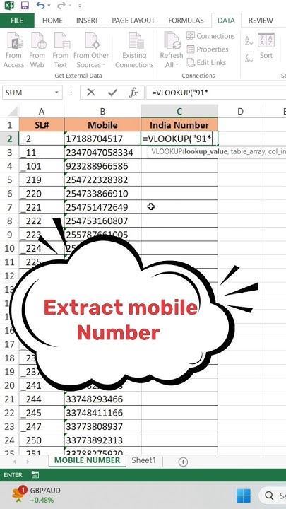 Extract Indian Mobile Numbers from a Mixed List in Excel: Easy Guide # ...