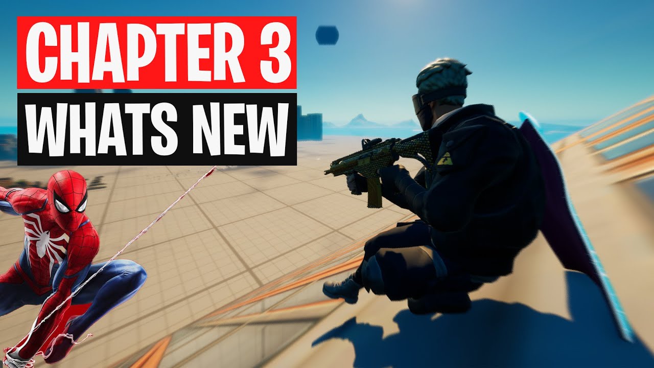 WHATS NEW IN CHAPTER 3 - FORTNITE CREATIVE UPDATE [New Guns, Sliding ...