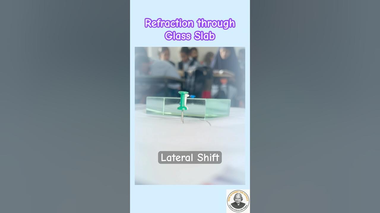 Lateral Shift in Glass Slab 🔍 | Refraction Explained 📐 #physicsreels #sciencefacts #refraction ...