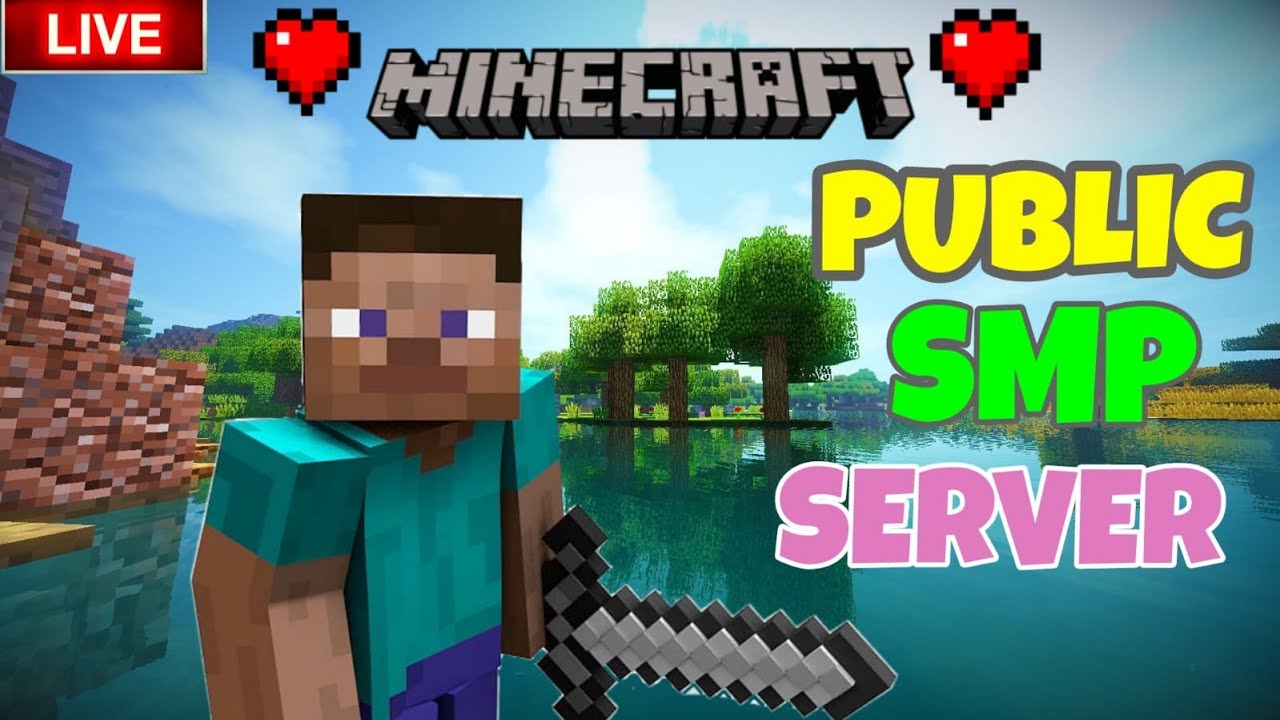 MINECRAFT PUBLIC SMP LIVE | JAVA+PE+BEDROCK | JOIN NOW - YouTube