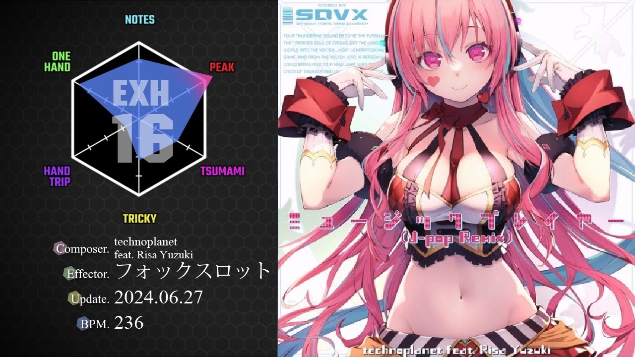 【SDVX VM】 ミュージックプレイヤー （J-pop Remix） [EXH] PUC (Hand Shot) - YouTube