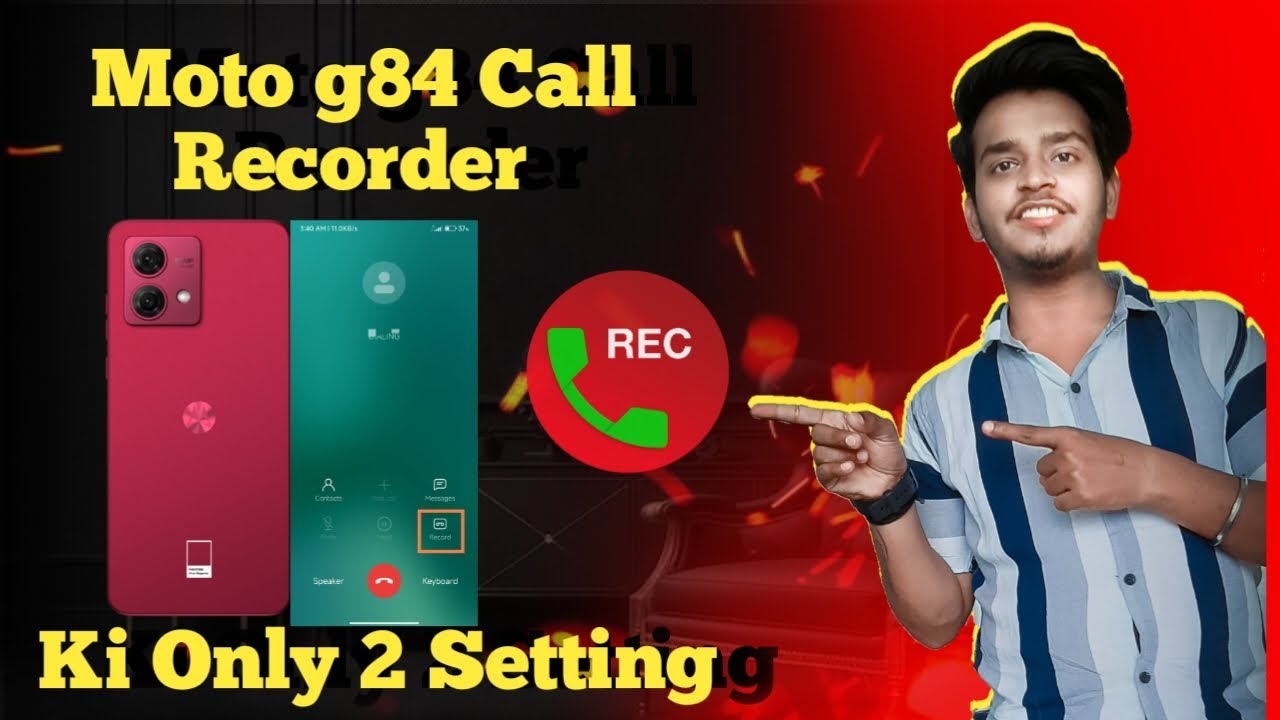 Moto g84 call recorder setting // Automatic call recording on kaise ...