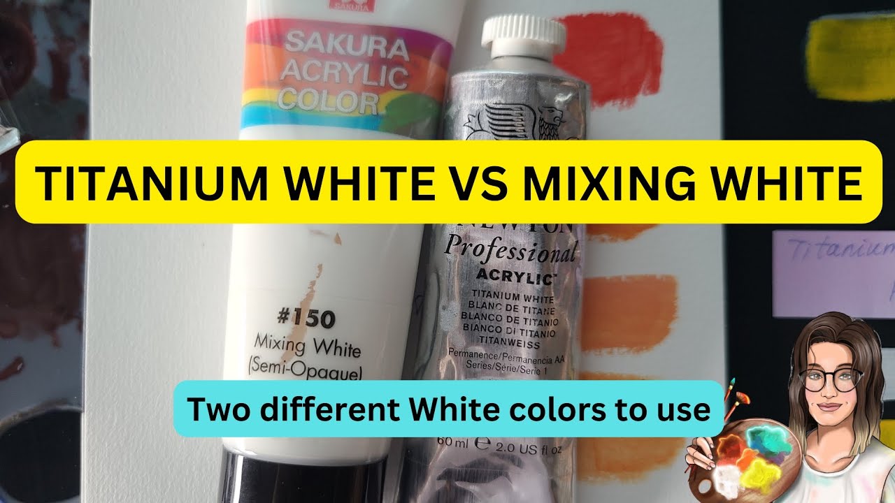 🎨 Titanium White VS Mixing White: Differences, Opacity, Mixing. (When ...