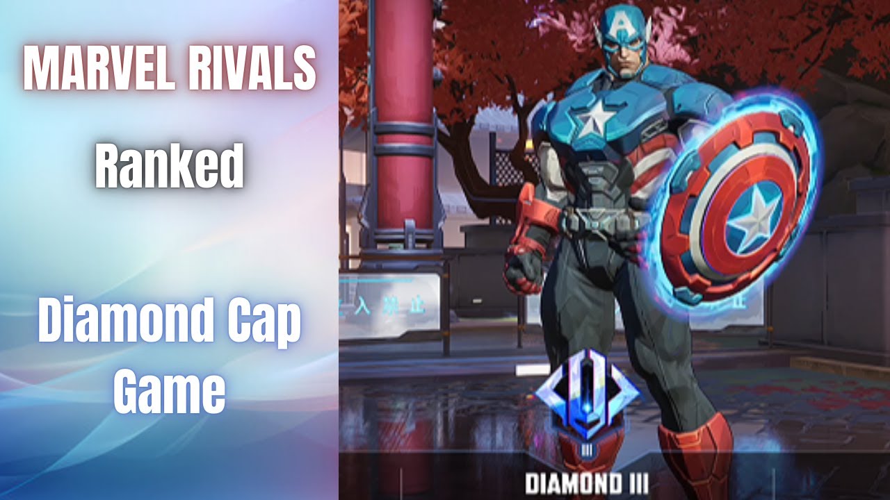 Marvel Rivals - Captain America - Diamond Rankup Game - YouTube