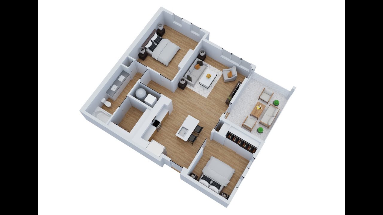Glynn Floor plan, One Bedroom with Den, One Bathroom at Sequel- 925 Sq ...