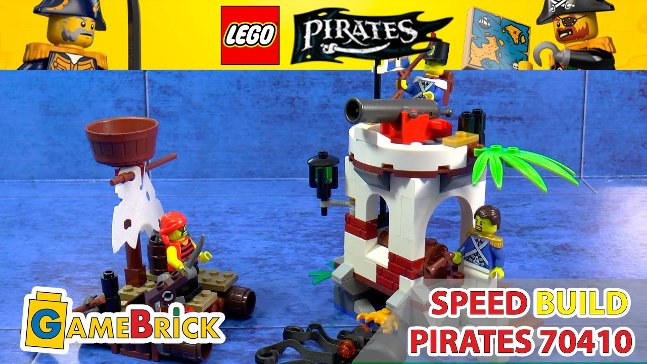 LEGO Pirates Soldiers Outpost 70410 speed build review [GameBrick ...
