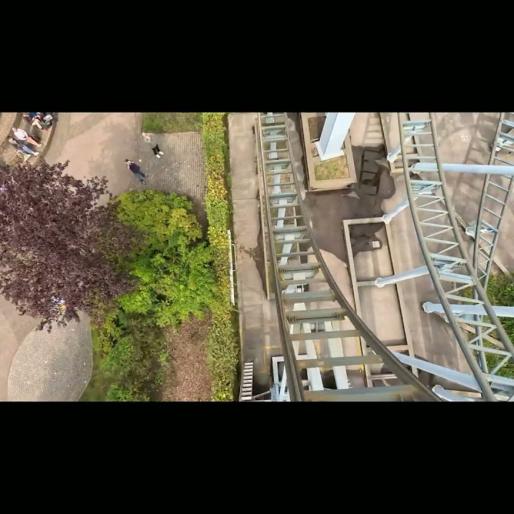 Typhoon Rollercoaster Achterbahn 🎢 Onride im Bobbejaanland Was für ein geiler Drop - YouTube